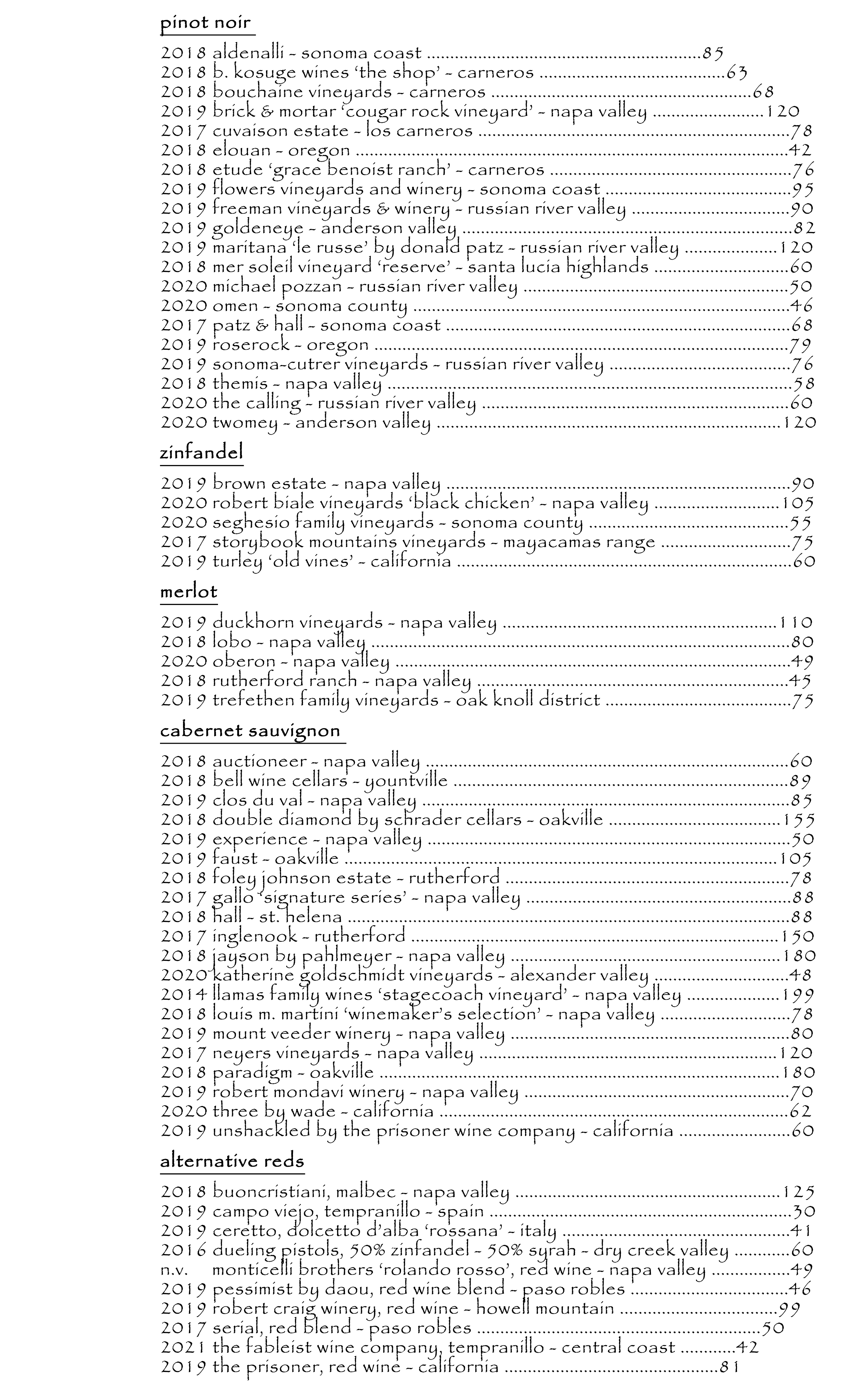 Celadon | Napa Valley Restaurant Food and Wine - Downtown Napa